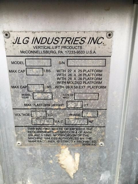 Used 2003 Jlg 20AM For Sale in Syracuse, NY - 120852018 - Equipment Trader