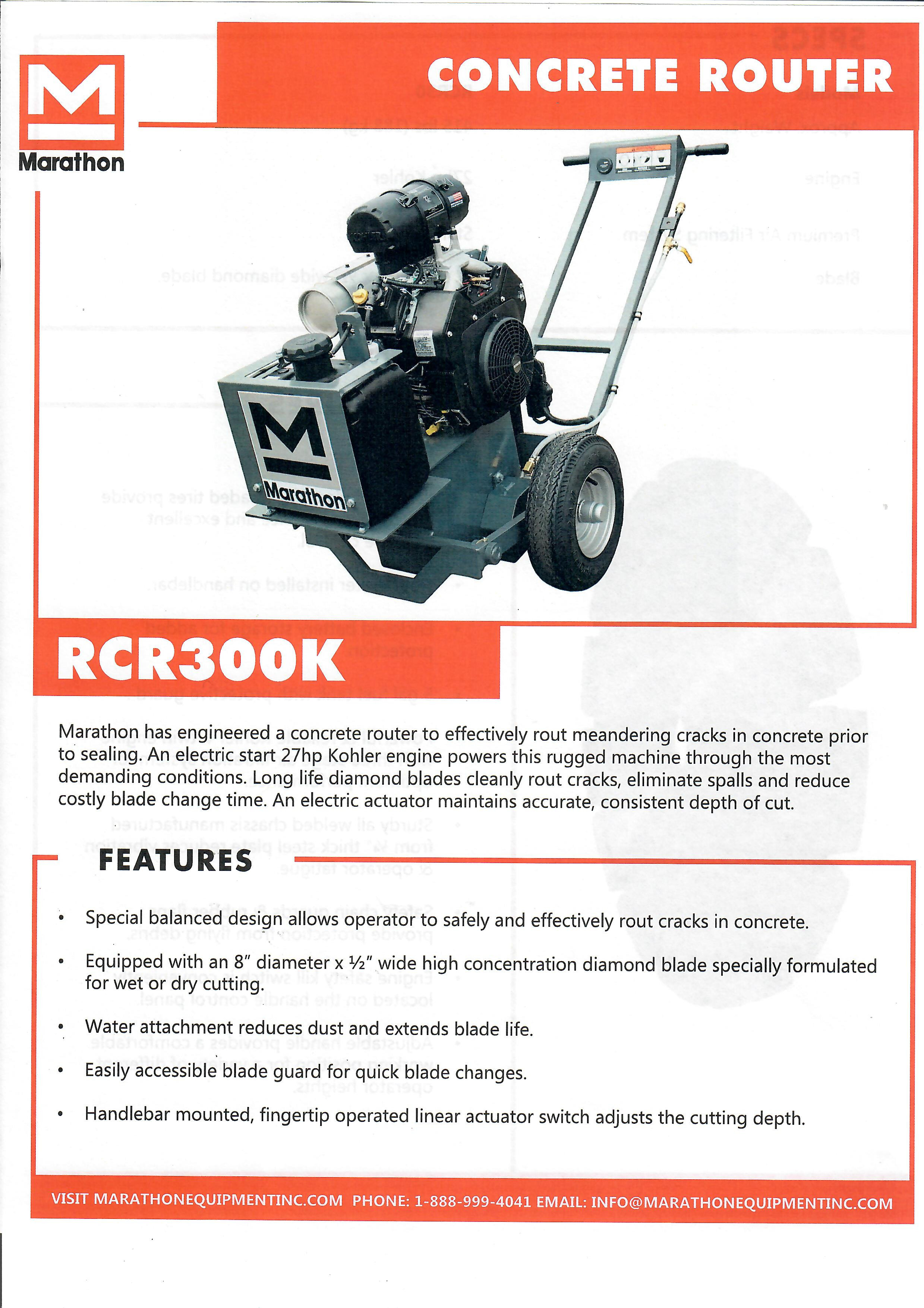 New 2025 Marathon Random Concrete Router For Sale in Climax, NC ...