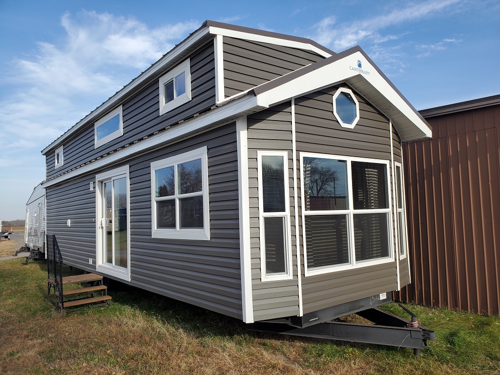 New 2023 Canterbury Super Height Triple Loft Park Model With Washer ...