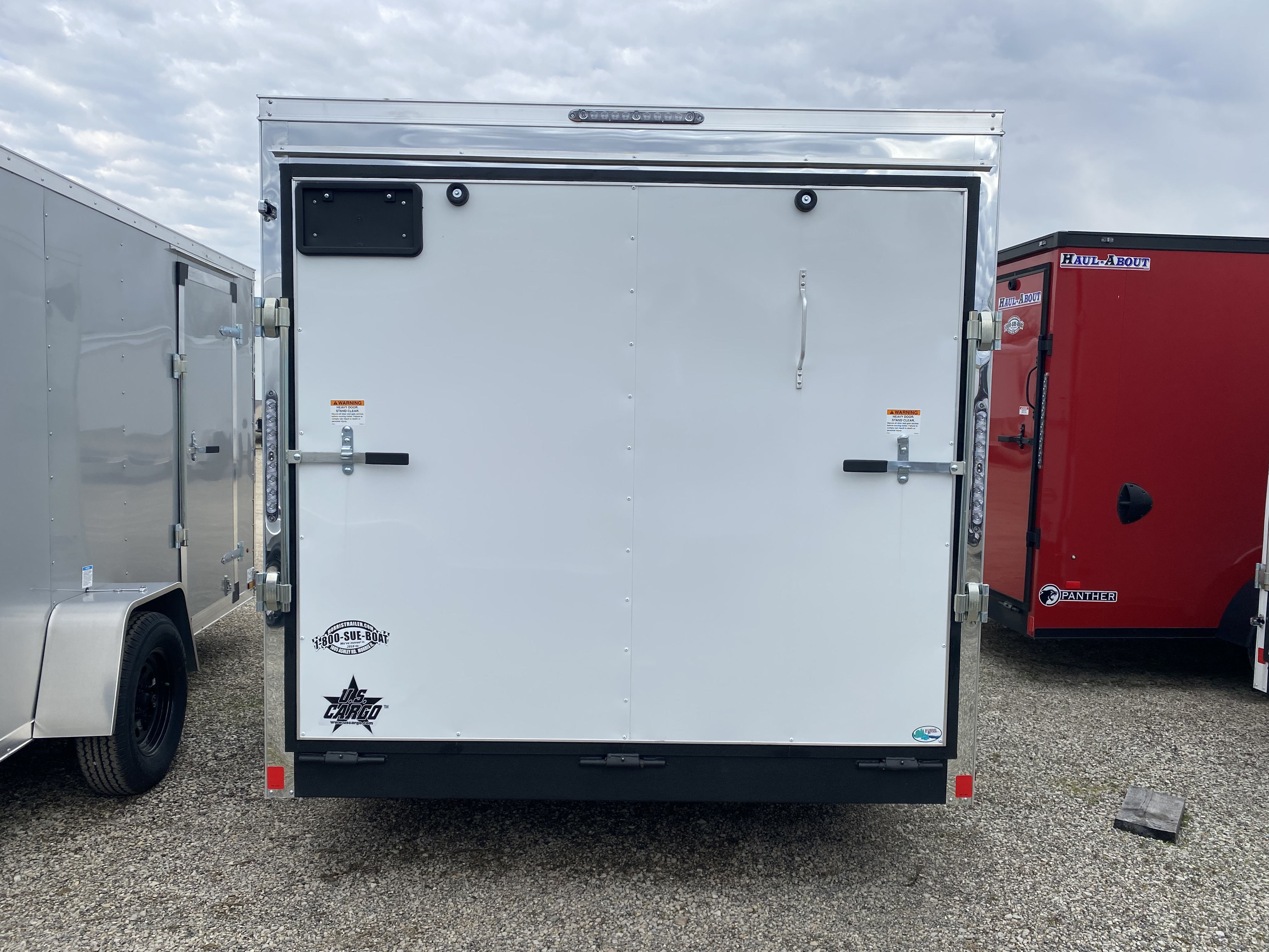 New 2023 Us Cargo 7X12 Single Axle Ramp Door Side Door For Sale in ...