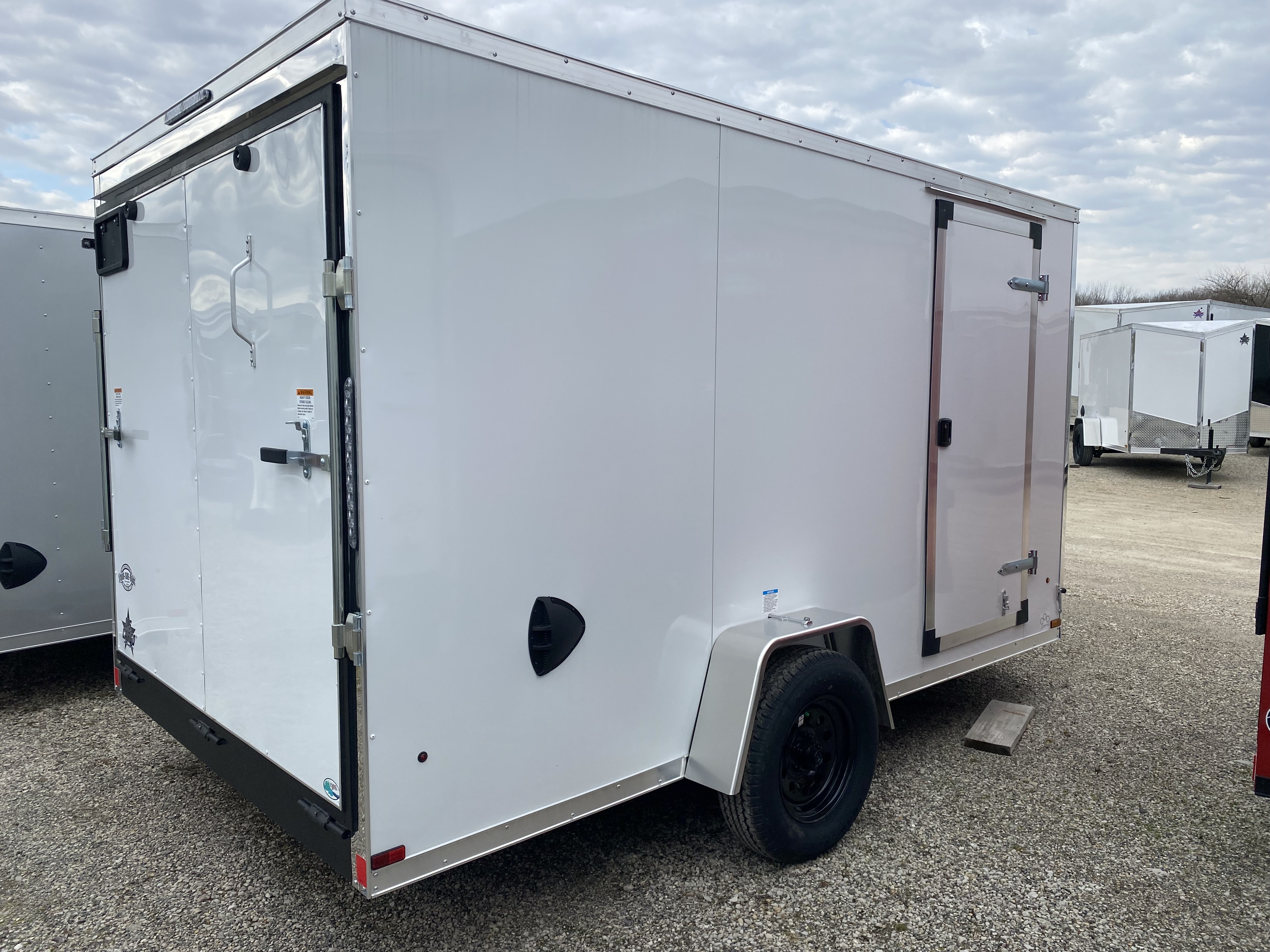 New 2023 Us Cargo 7X12 Single Axle Ramp Door Side Door For Sale in ...