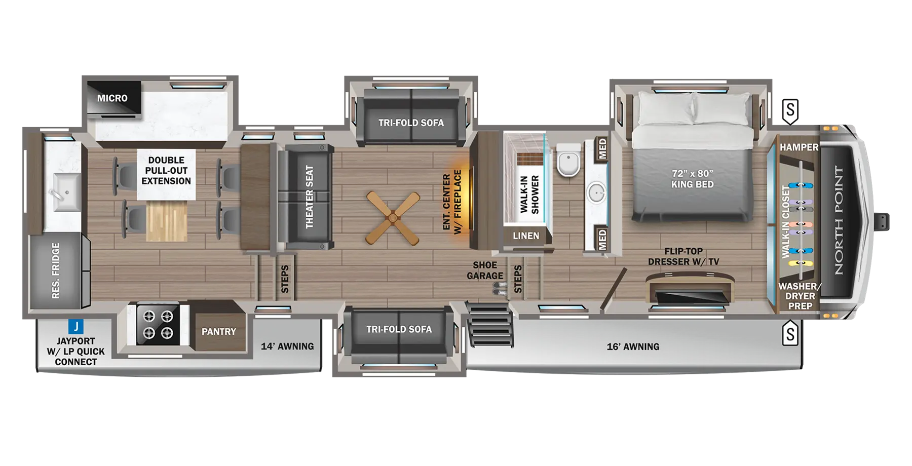 Jayco North Point 382FLRB RVs For Sale - RV Trader