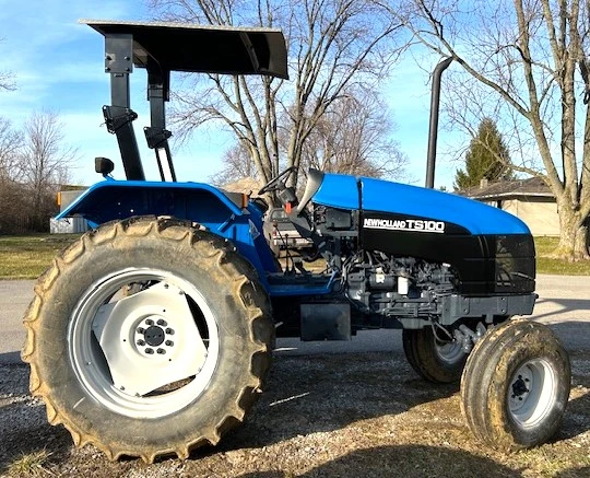 TS100 Tractor With Alamo Boom Mower For Sale - New Holland Agriculture ...