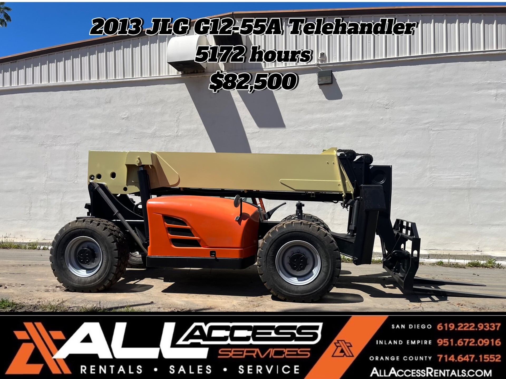 Used 2013 Jlg G12-55A For Sale in Riverside, CA - 5031459065 ...