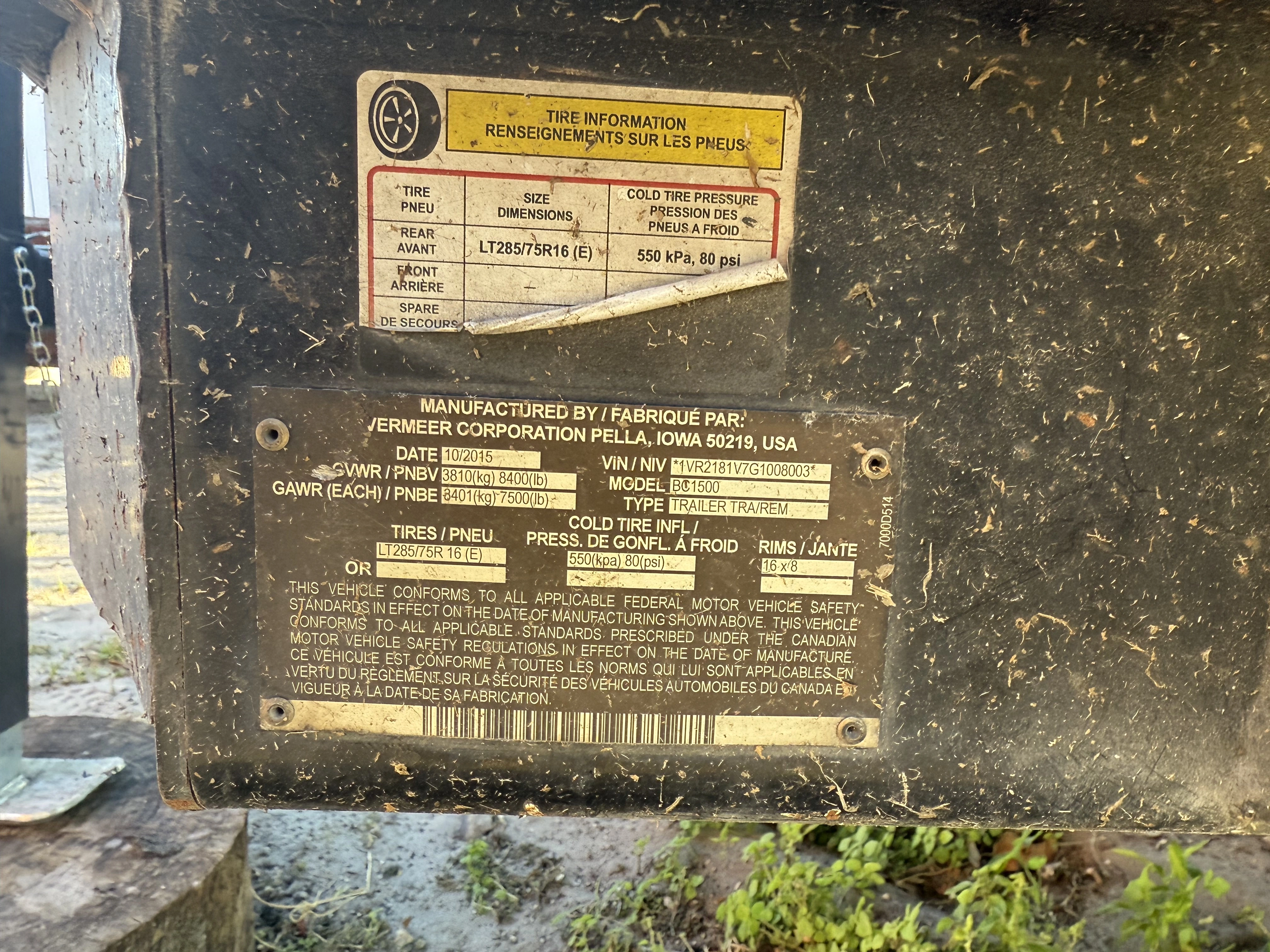 Vermeer BC1500 Chipper For Sale - Vermeer BC1500 Chipper - Equipment Trader