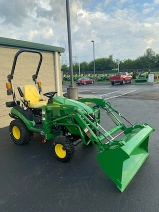 Used John Deere 1025r Tractor W/ Loader, Backhoe, Snowblower, Mower ...