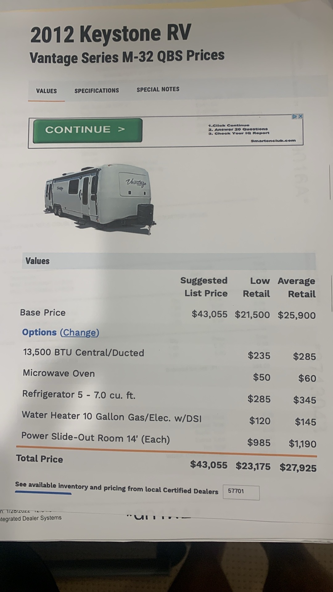 Keystone Vantage RVs For Sale near Saint Paul, MN - RV Trader