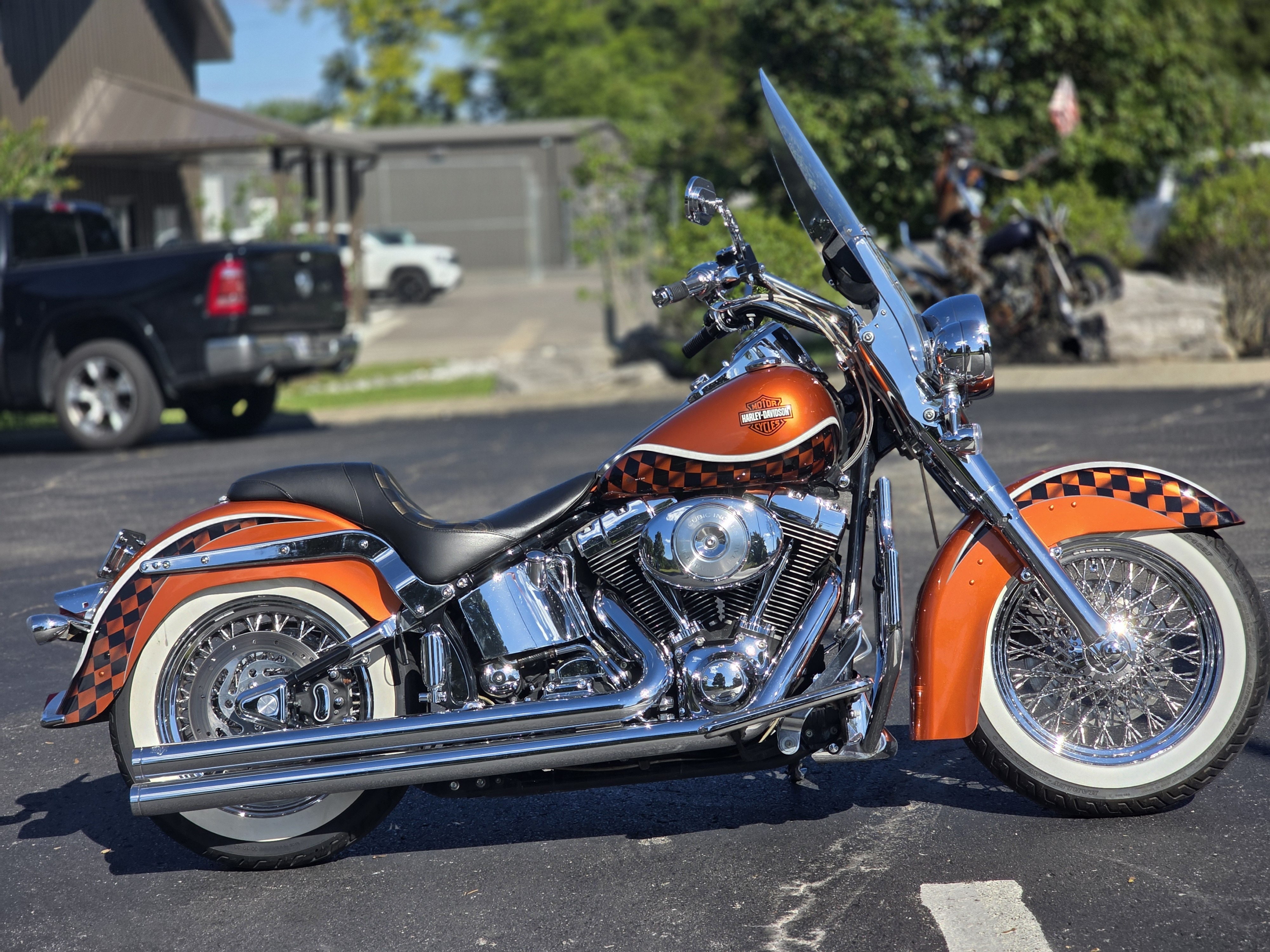 Orange Harley-Davidson Heritage Softail Motorcycles For Sale Near ...