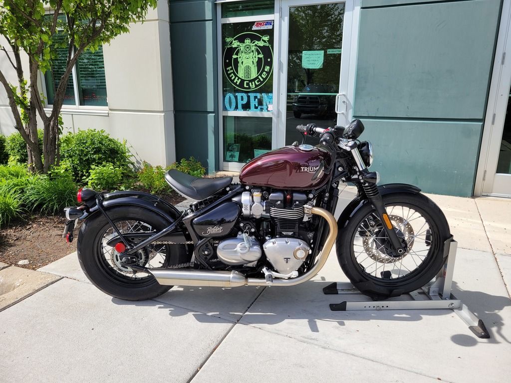 Used 2018 Triumph Bonneville Bobber Morello Red For Sale in Romeoville ...
