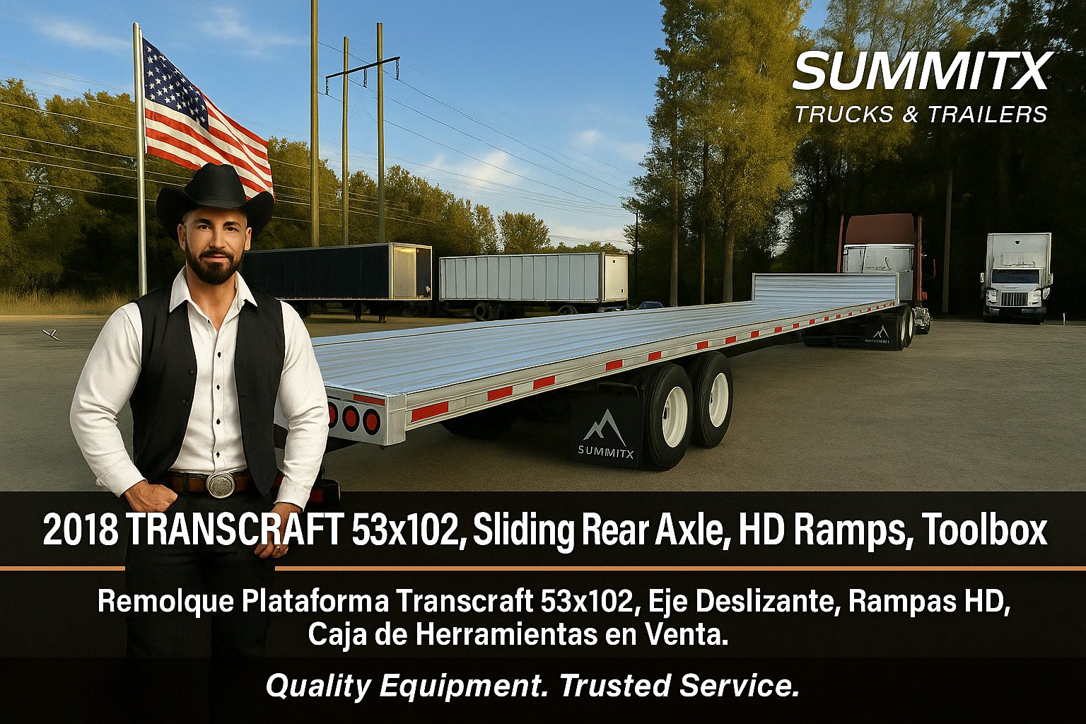 Used 2018 Transcraft Combo-53-HD-Ramps-Toolbox-Sliding-rear-axle-Drop ...