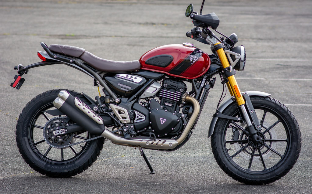 New 2025 Triumph Scrambler Carnival Red / Phantom Black 400 X For Sale ...