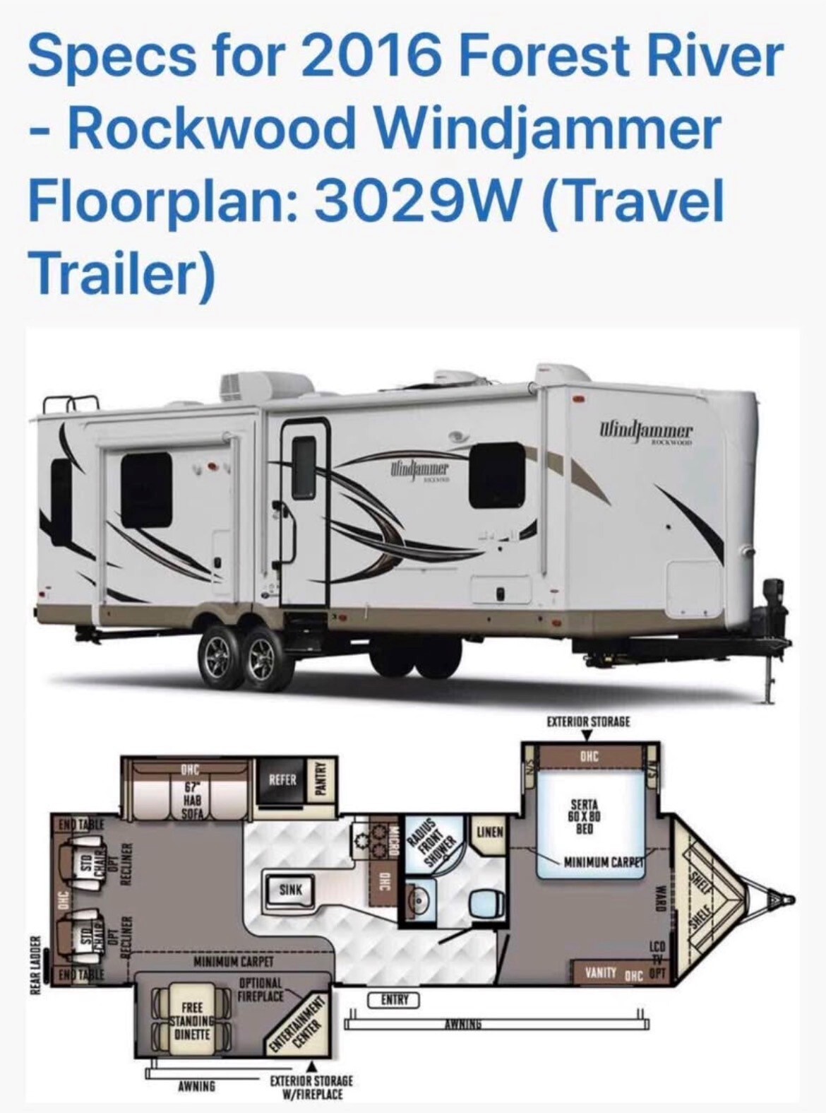 Forest River Rockwood Windjammer 3029W Park Models for sale - RV Trader