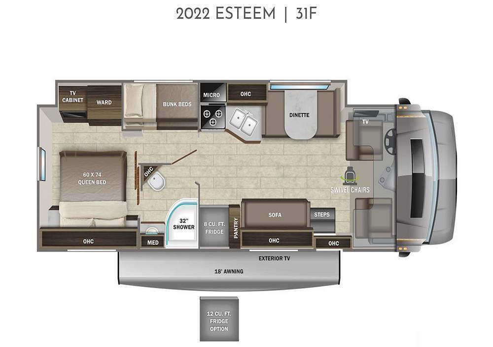 Used 2022 Entegra Coach Esteem 31F For Sale in IRVine, CA - 5040023127 ...