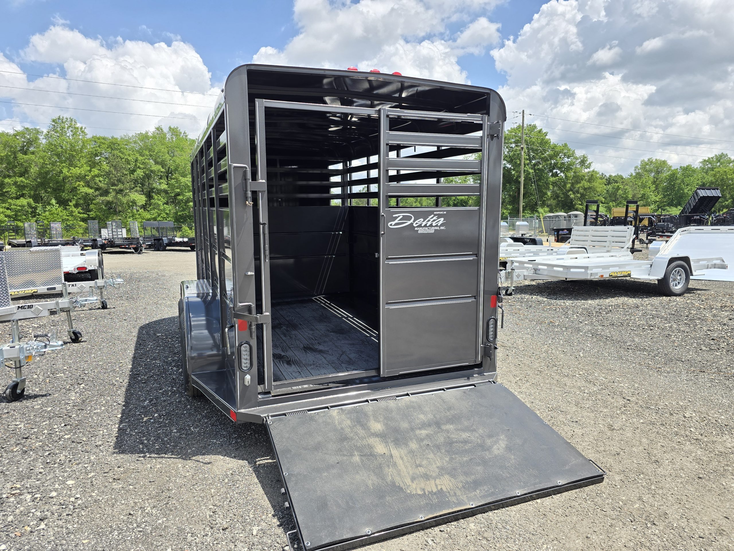 New 2026 Deltatrailers 500ES Livestock Trailer With Swing Door And Ramp ...