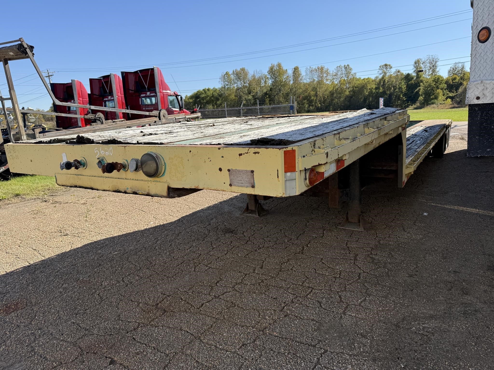 Used 1977 Fruehauf 42 Ft Drop Deck Equipment Hauler For Sale in ...