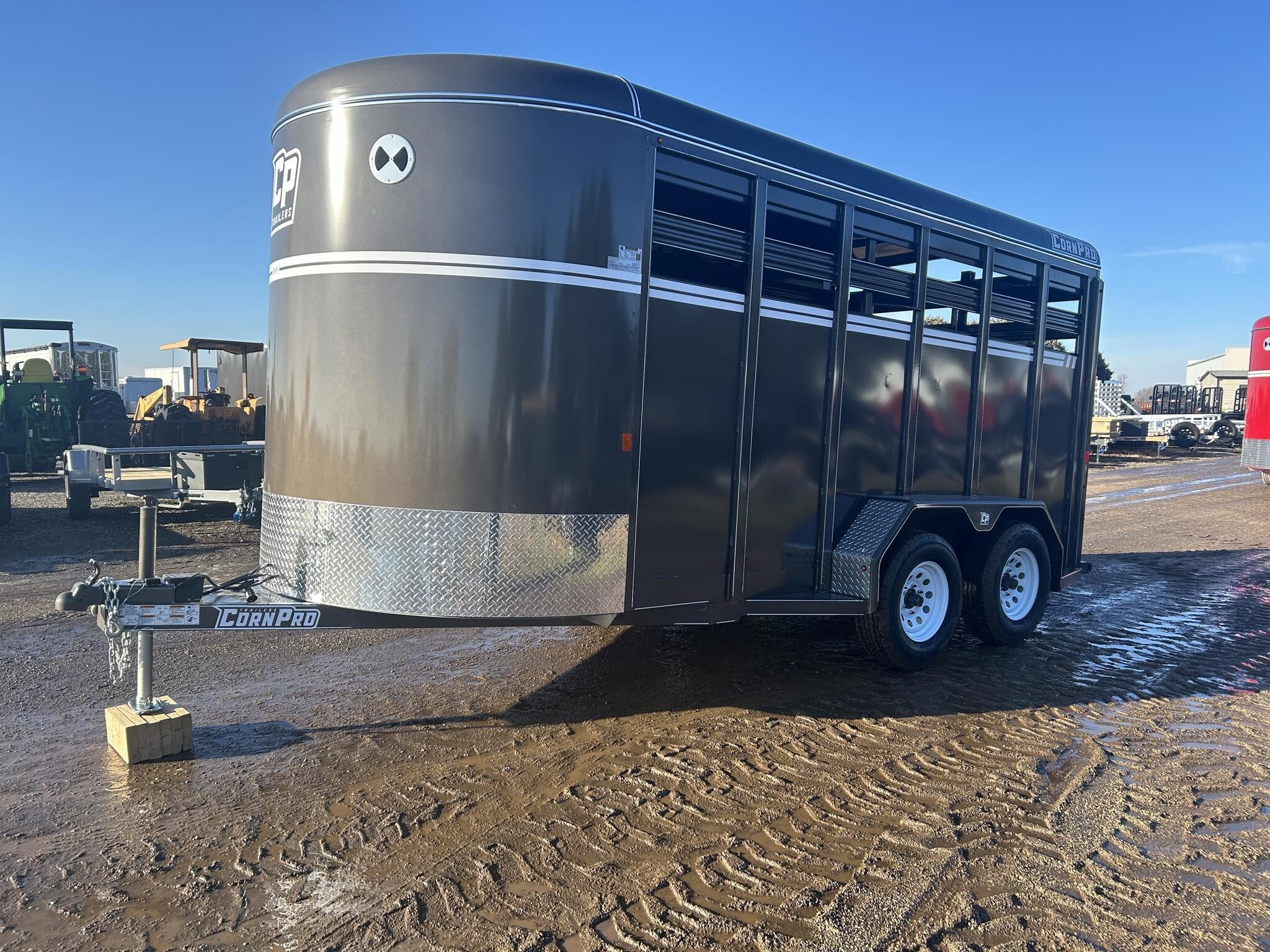 New 2026 Corn Pro 6'8"X16'X7' Tall 7K Livestock Trailer For Sale in ...